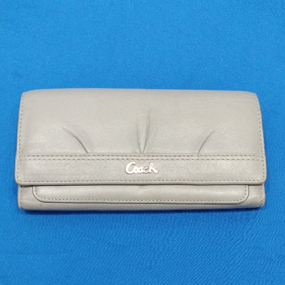 Coach | Bags | Coach Gray Wallet Sleek Minimalist Design | Poshmark